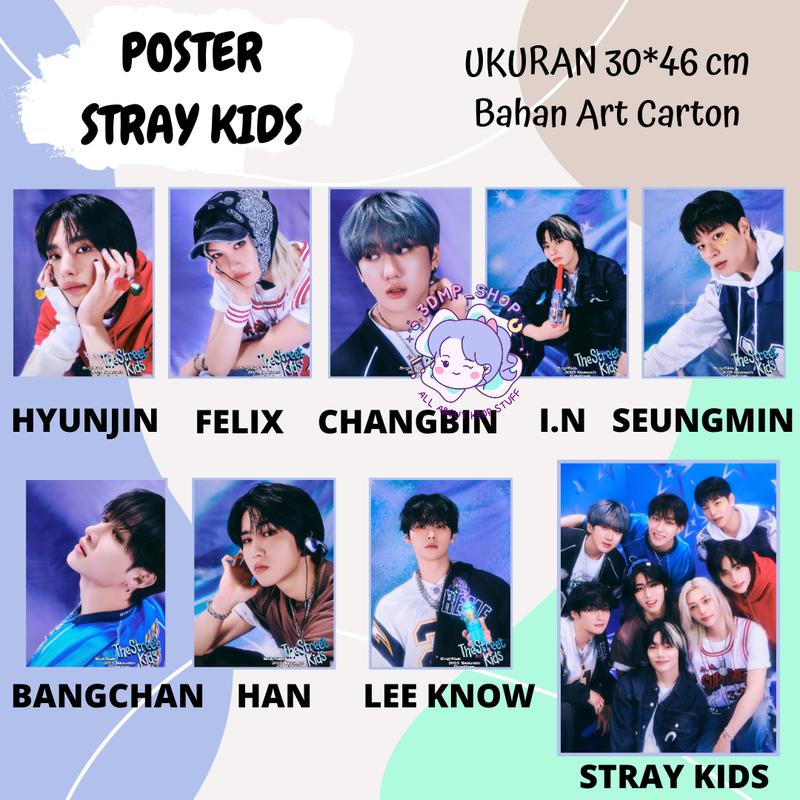 POSTER A3 STRAY KIDS JAM/THE STREET KIDS/DOMINATE SEOUL /HOP-HIPTAPE ...
