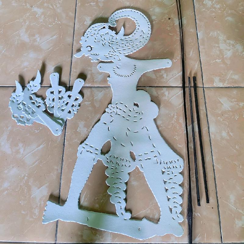 Wayang Kulit Karton Bima/Werkudara Putihan -+85cm untuk belajar - Shop ...