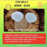 Jual PREMIUM Cup jelly/Cup Puding/Cup es krim isi 50ml/Gelas plastik ...