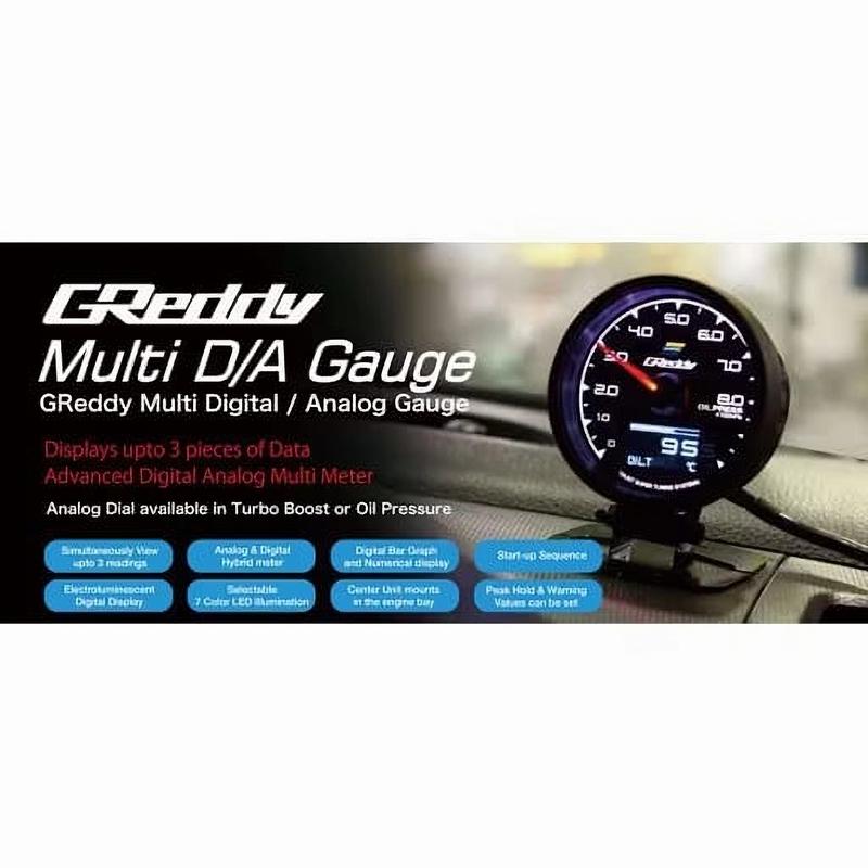 GREDDY MULTI GAUGE METER 7 COLOUR volt display 2in1 RPM BOOS - TikTok ...