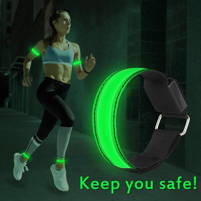 Rechargeable Light Up LED Armbands for Running Reflective Gear - TikTok ...