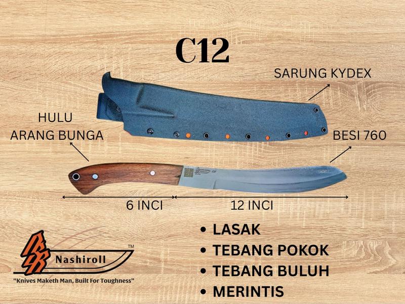 NSR NASHIROLL PARANG LASAK 12 INCI BOLEH TEBANG POKOK PISANG/MENCANTAS ...