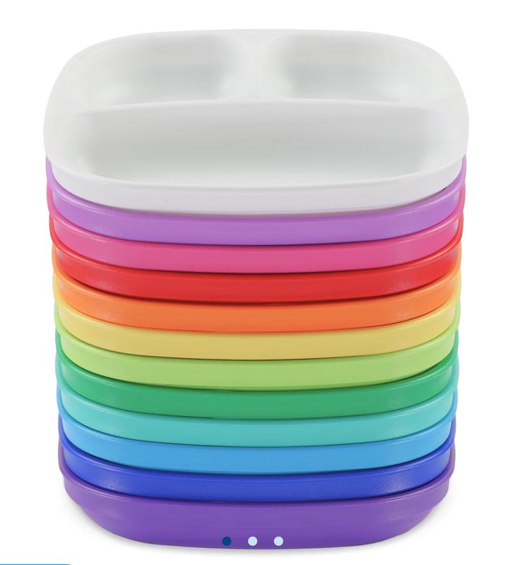 [Re-play] Deep Sided 7' Divided Plates for Kids and Adults, FDA ...