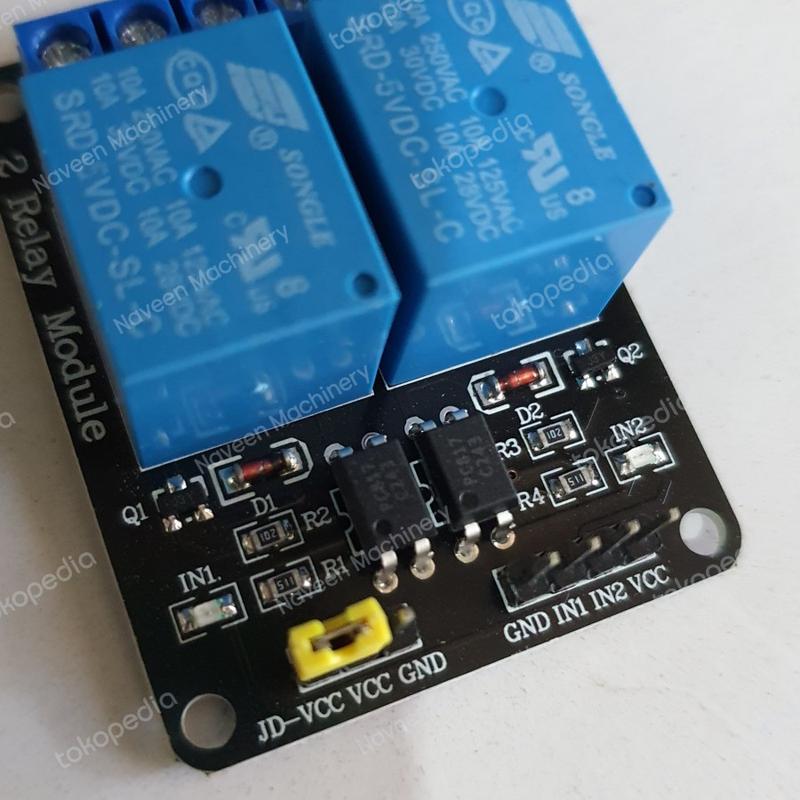 Module Relay 2 Channel 5V Optocoupler Arduino CNC Active Low - Shop | Tokopedia