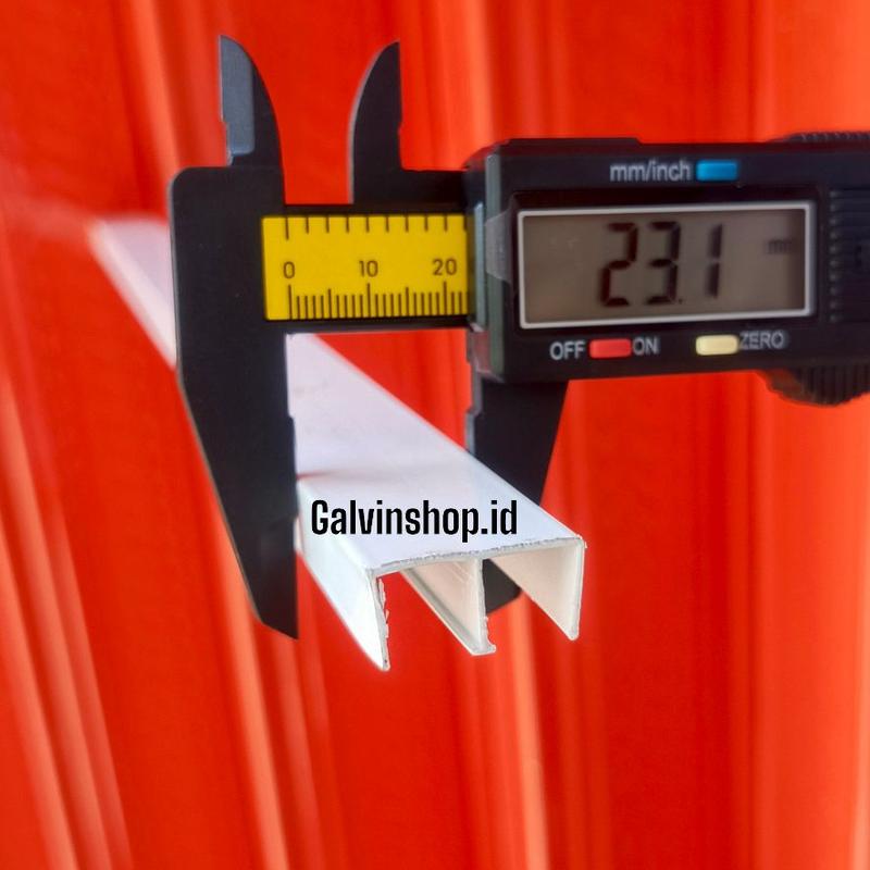 Rel M Etalase / Rel Aluminium 2 Jalur / Rel Kolong Dapur PVC - Shop ...