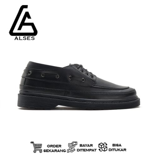 MTO - Sepatu Pria Dokmart Low Full Black Formal Hitam Kerja Kantor ...