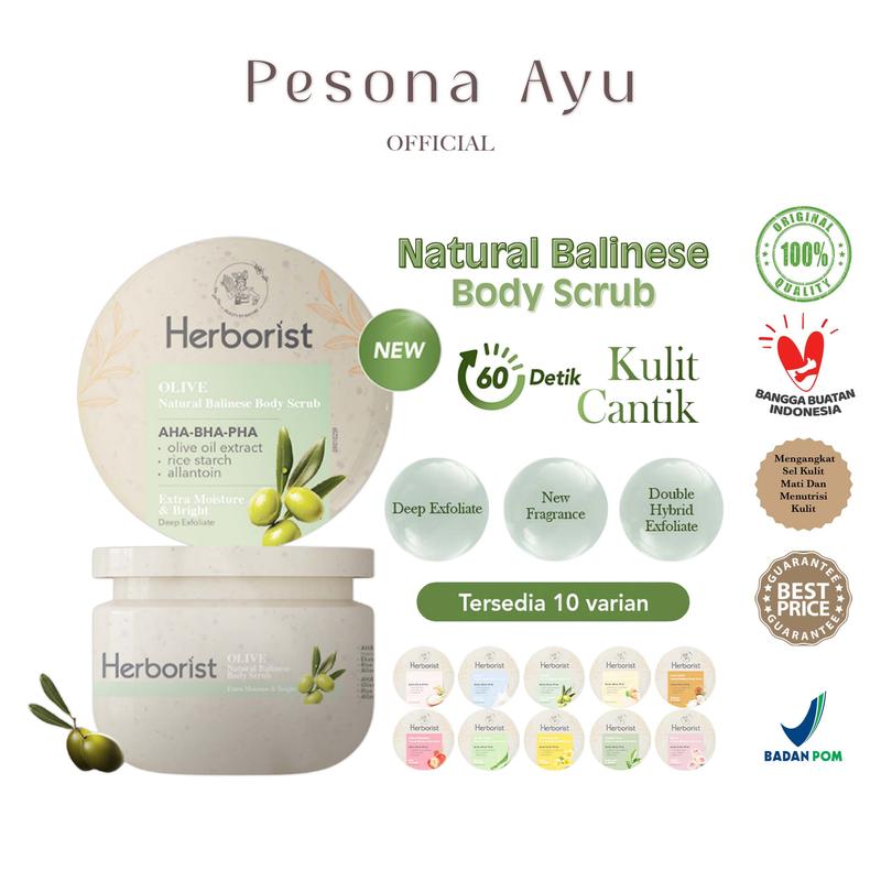 HERBORIST Natural Balinese Body Scrub AHA-BHA-PHA 100gr | 200gr - Shop ...