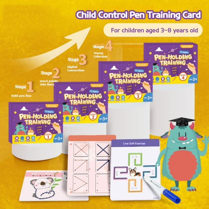 1pc Fun Pen Control Training Book For Toddlers, Entry Concentration ...