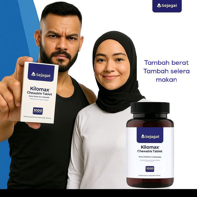Sejagat Kilomax 60 Chewable Tablet Naik Berat Tambah Angka Penimbang ...