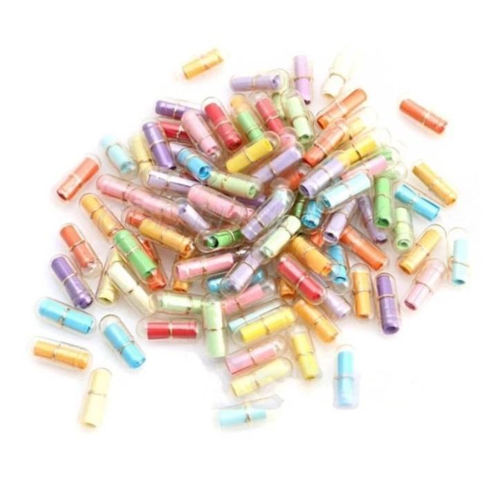 Jual Paket SURAT KAPSUL / Pesen / Capsule Message, Wish Jar, Kapsul ...