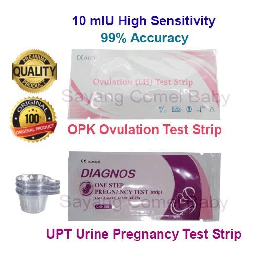 Kit Ujian Ovulasi OPK UPT Strip Kehamilan 10mIU/ml - 50 Test - TikTok ...