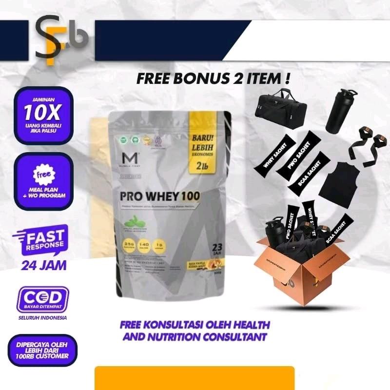 M1 MUSCLE FIRST PRO WHEY 100 2 LBS SUPLEMEN CONCENTRATE FITNESS TINGGI ...