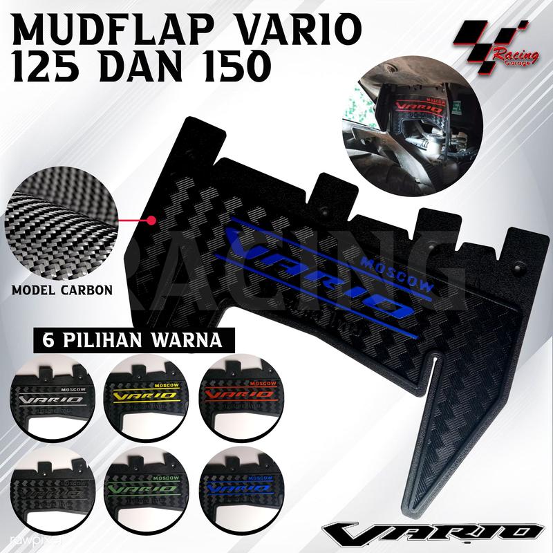 MUDFLAP VARIO 125 150 MUDLAP KARET PELINDUNG DINAMO SPAKBOR KOLONG MUD ...