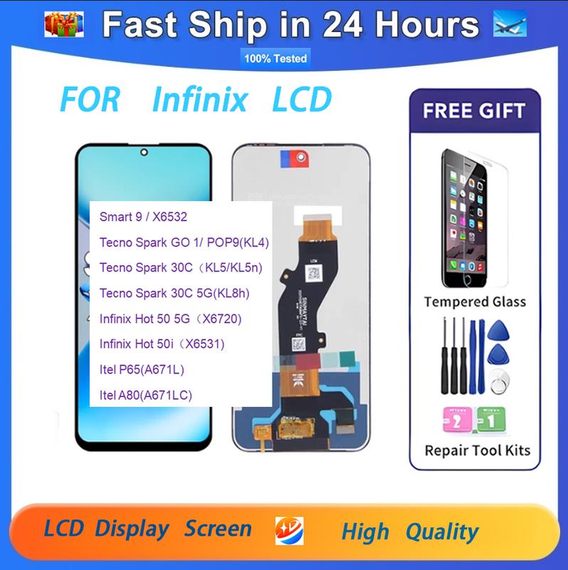 Pemasangan Paparan Skrin Sentuh LCD, Untuk Infinix Smart 9 X6532 ...
