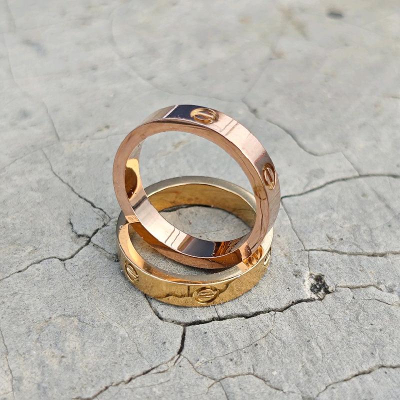 Cincin Titanium Wanita Love Screw Couple Ring Model Terbaru Anti - Shop ...