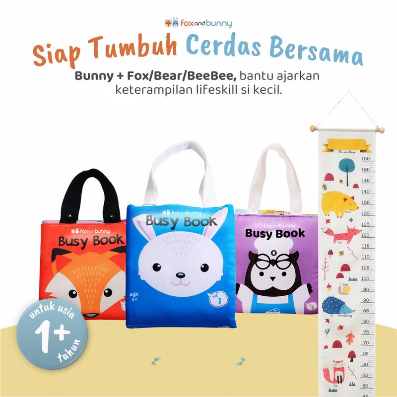 Foxandbunny - 3 Busy Book & Grow Chart Smart Package Anak - Shop ...