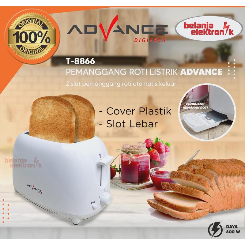 PEMANGGANG ROTI LISTRIK BREAD TOASTER POP UP ADVANCE T8866 - Shop ...