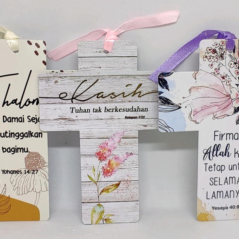 Pembatas Alkitab Motif Salib - Shop | Tokopedia