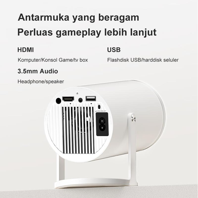 Tripsky Proyektor Mini HY300mini Full HD 1080p 5000 Lumen Dukungan USB ...