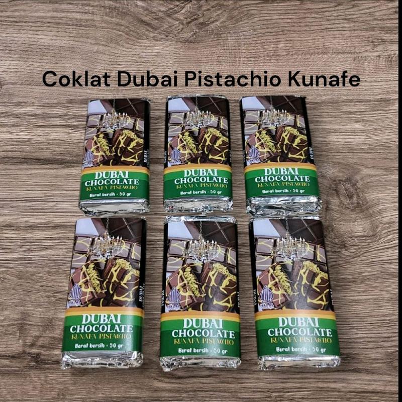 Coklat Dubai Pistachio Kunafa 50 g - Shop | Tokopedia