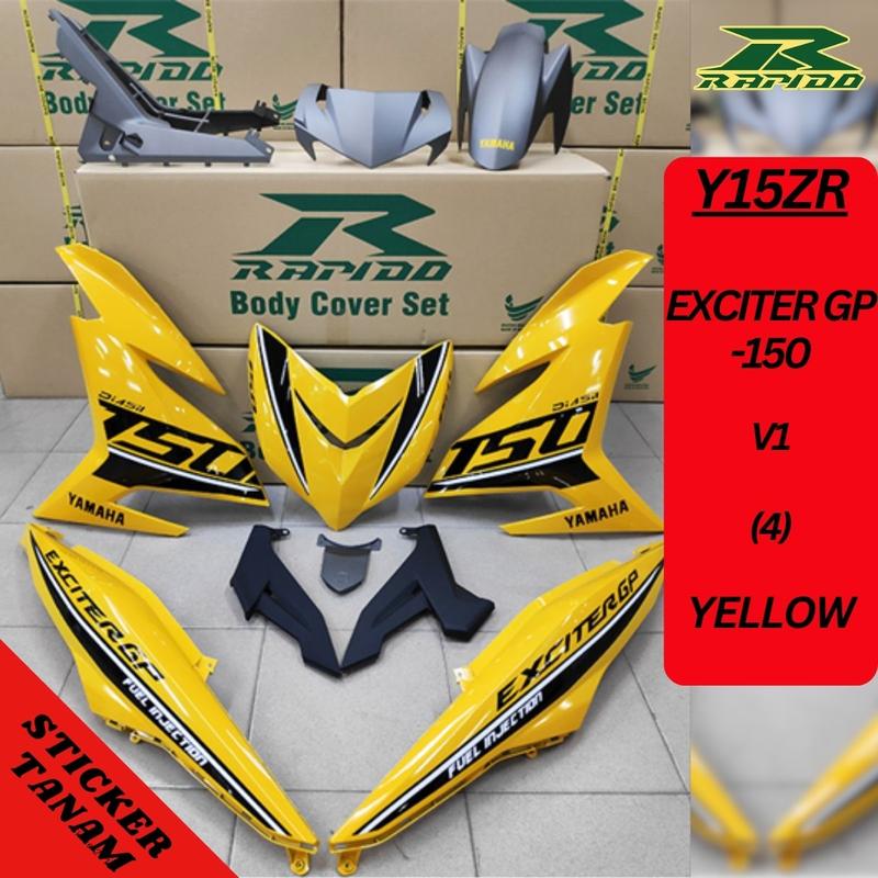 RAPIDO Yamaha Coverset Y15zr V1 V2 Exciter Gp-150 (4) Yellow - TikTok ...