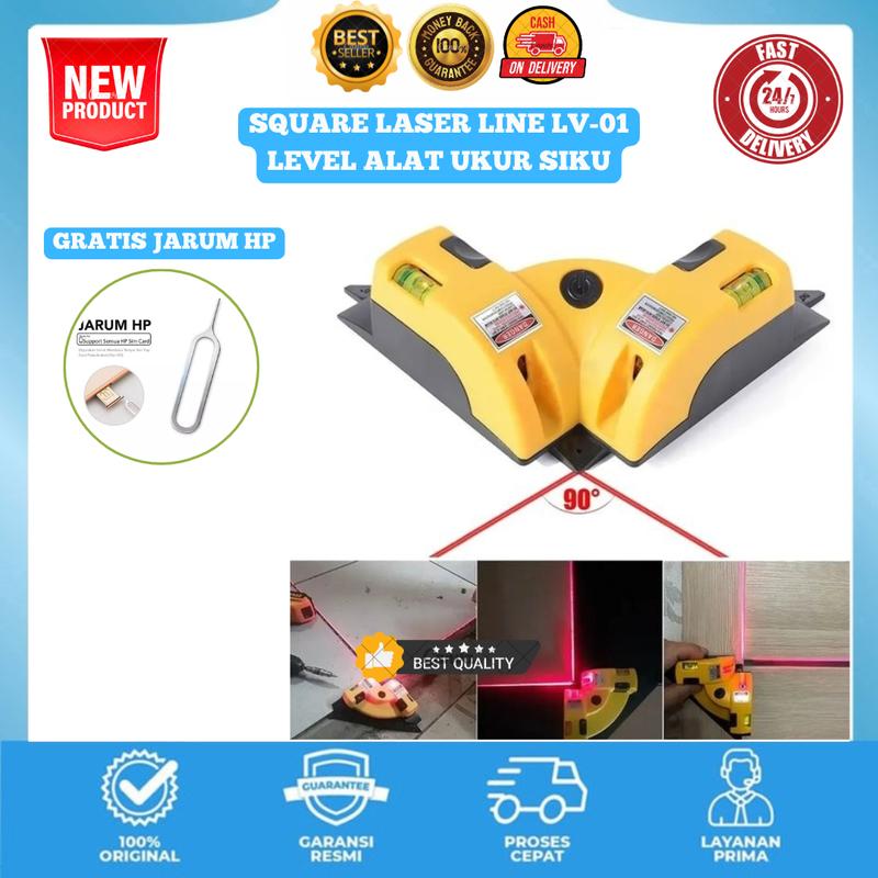 Square Laser Line LV-01 Laser Level Alat Ukur Siku Kelurusan - Shop ...