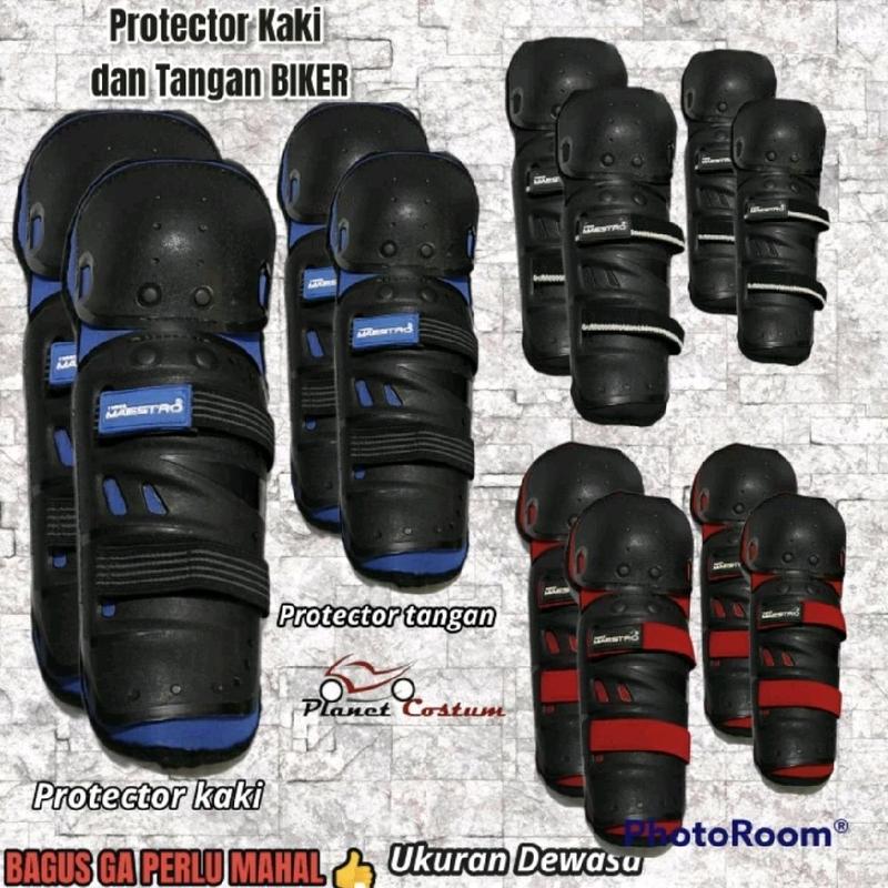 HMDC9 Planet Costume Sepasang Decker Lutut dan Siku Biru Putih - Shop ...