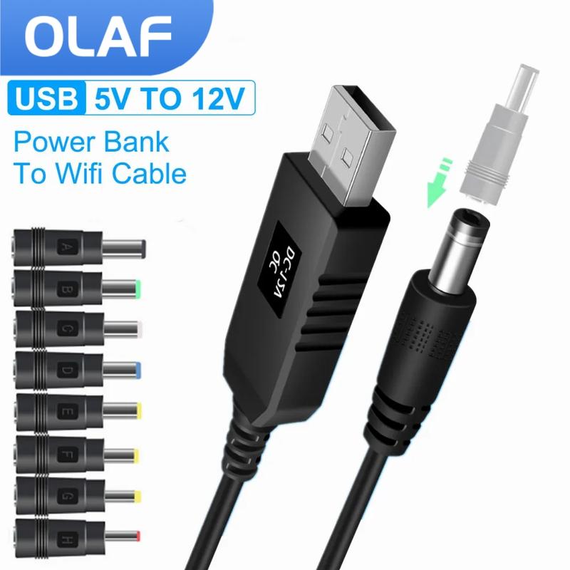 Olaf USB To DC Power Cable 5V To 12V 9V Boost Converter 8 US - TikTok ...