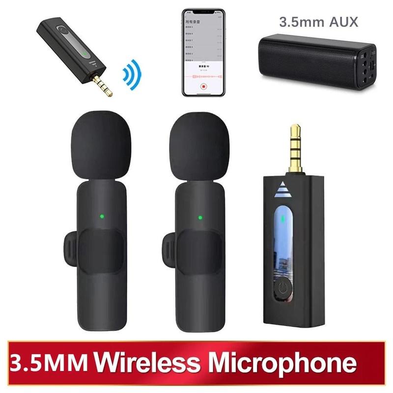 Ecore nirkabel 3.5 mm mikrofon kerah lipat lavalier mikrofon - Shop ...