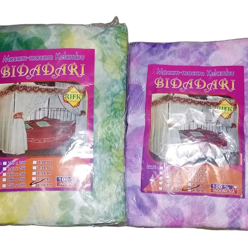 Kelambu Tidur Anti Nyamuk Bidadari Motif Bunga Ukuran Standar-Jumbo ...