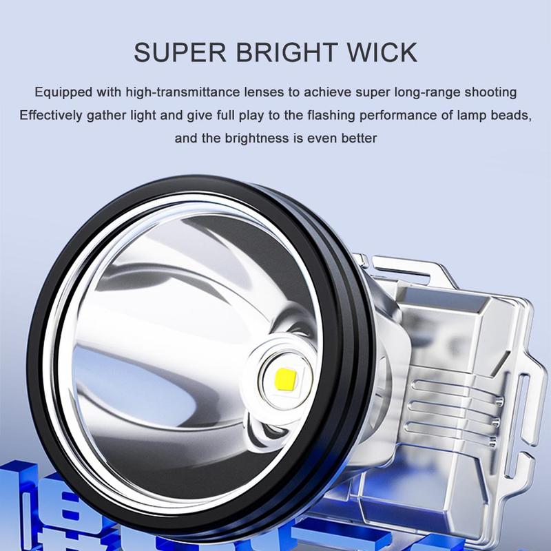 Lampu depan LED yang dipasang di kepala, lampu suluh pelombong - TikTok ...