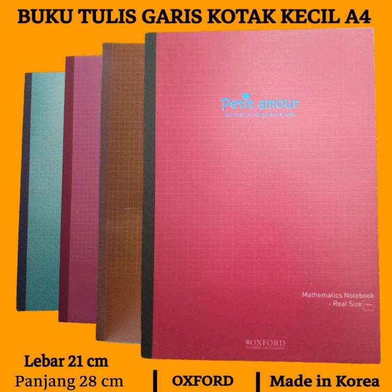 Buku tulis garis Kotak-kotak kecil | Matematics Notebook | Made in ...