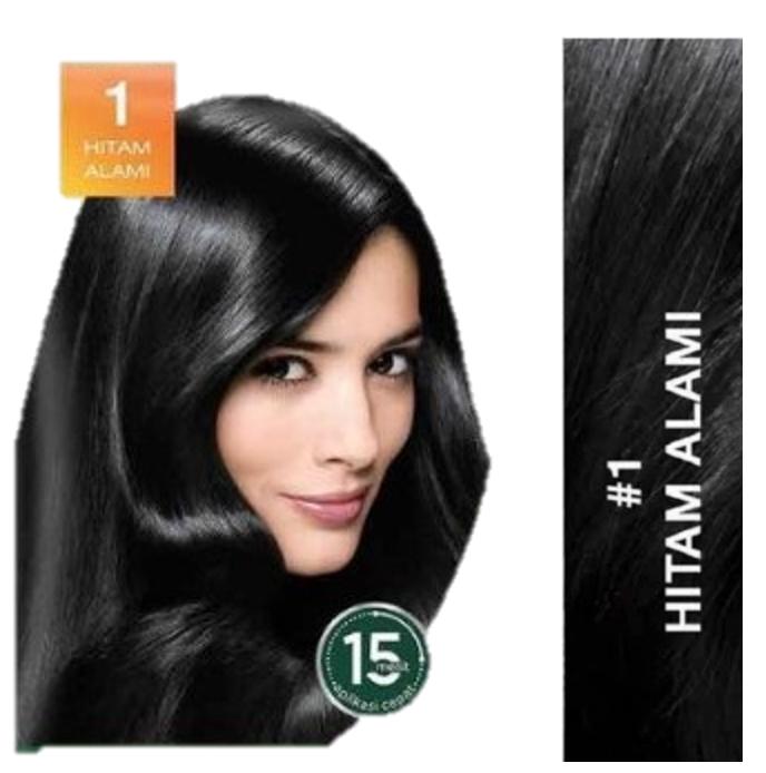 (HALAL) 1 Hitam Alami Color Naturals Ultra Color Hair Dye Colour ...