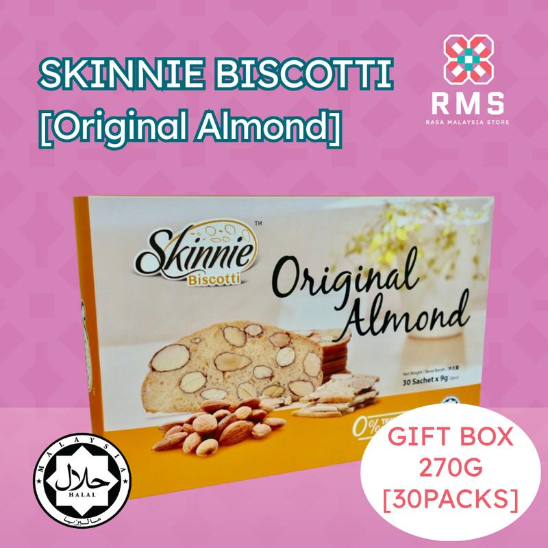 SKINNIE Biscotti: Original Almond 270G (9G x 30Sachet) (Gift Box ...