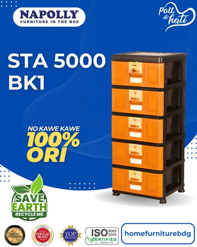 Napolly Laci Stockcase Serbaguna 5 susun (STA - 5000 ) Plastik ...