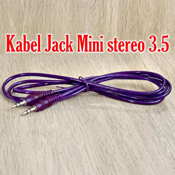 Jual Kabel Jack mini stereo to stereo mini stereo mic 3.5 jek aux ...