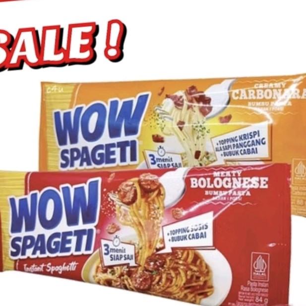 wow spaghetti instant mie plus topping+bumbu @84g HALAL - TikTok Shop ...