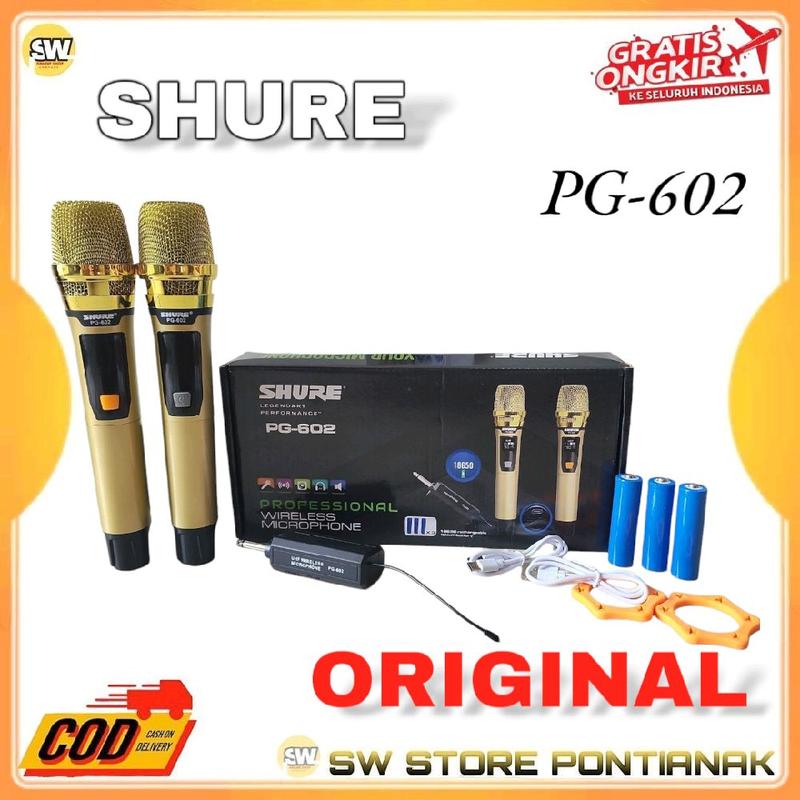 MIC WIRELESS SHURE PG 602 2 MIC / MIX MICROPHONE SHURE PG-60 - Shop ...