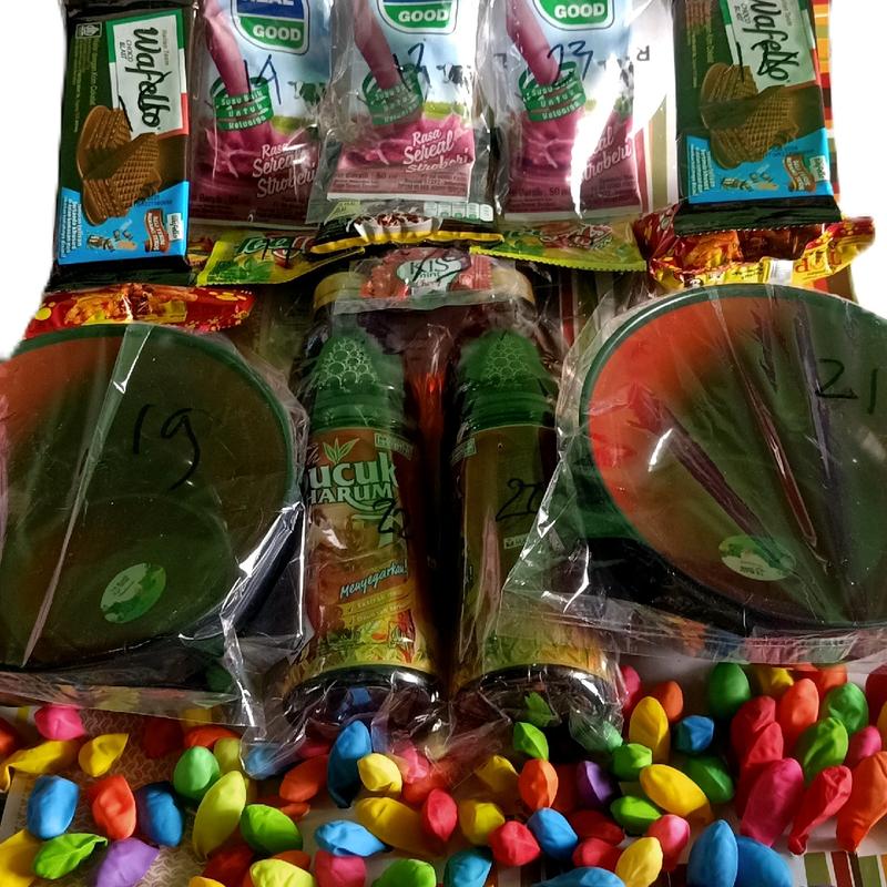 kolas cabutan balon berhadiah eceran 500.an MK Snack - Shop | Tokopedia