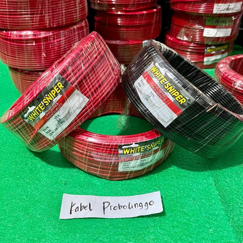 KABEL NYA KABEL ENGKEL 2.5 100YARD TEMBAGA ALUMINIUM MERK WHITE - Shop ...