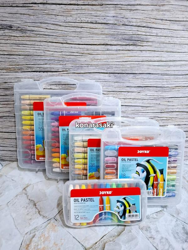 Crayon Joyko 12 warna 18 warna,24 warna,36 warna,48 warna Dan 55 Warna ...