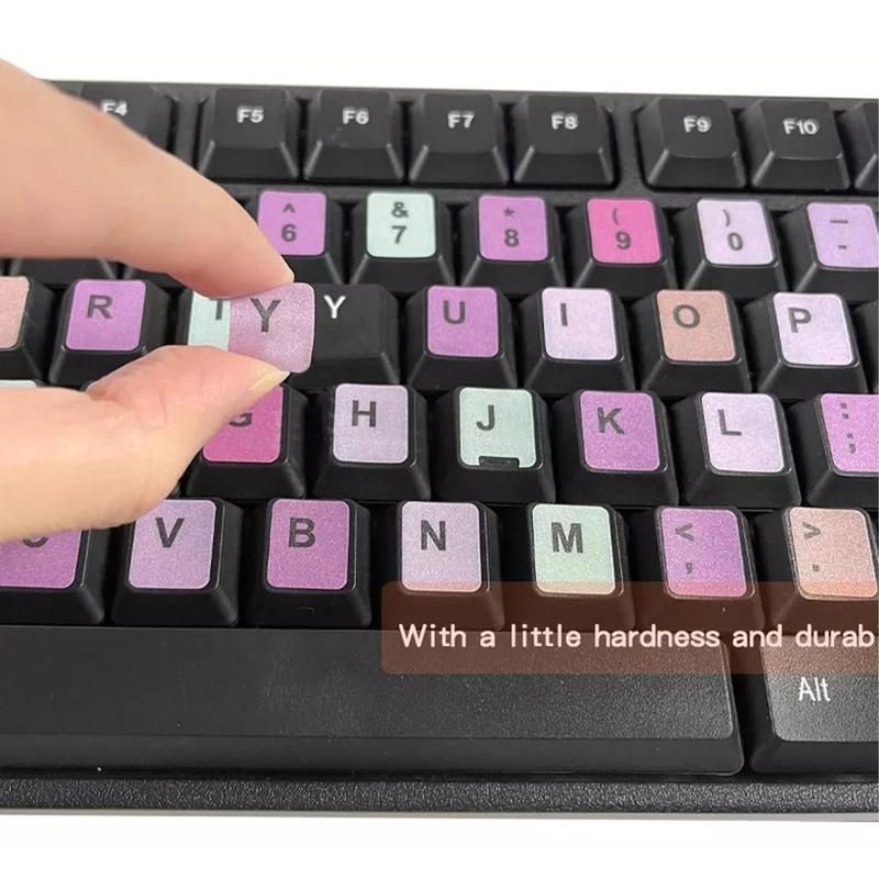 Desktop Computer Keyboard Sticker Decoration English Keyboar - TikTok ...