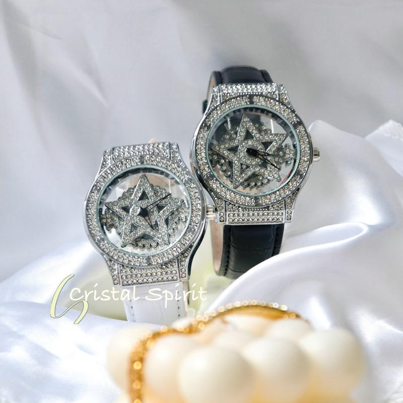 Jam Tangan Kuarza Analog, Dail Berlian, Jam Tangan Fesyen Wanita ...
