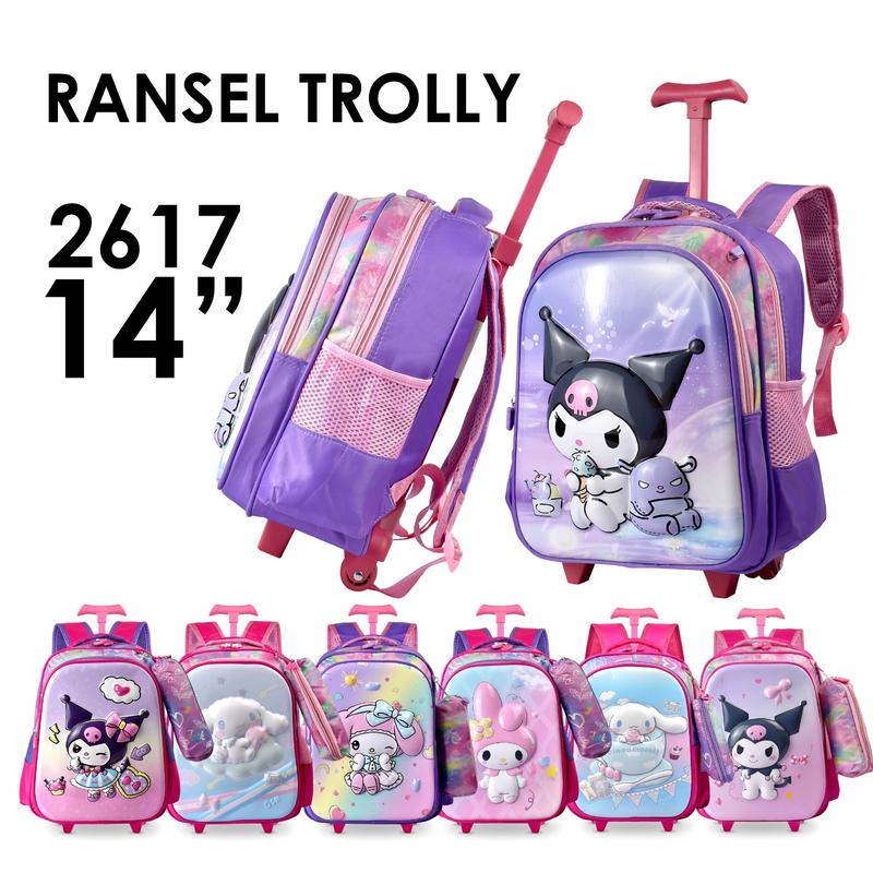 (TGS) Tas Roda Cartoon 2617 Tas Trolly Anak Sekolah 14 Inch Motif ...