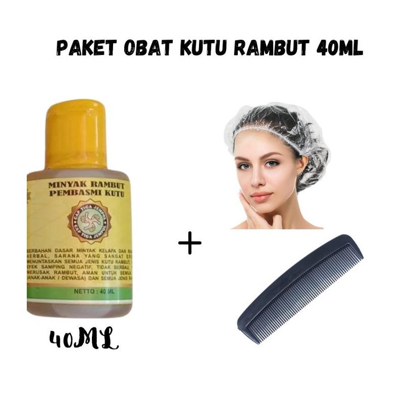 OBAT KUTU RAMBUT 40ML CAP TIGA JEMPOL - MINYAK PEMBASMI KUTU - Shop ...