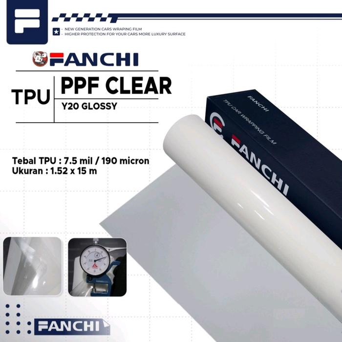 Jual ROLL 152CM Glossy FANCHI PPF TPU-Y20 Paint Protection Film Glossy ...
