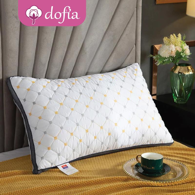 DOFIA M01 single Hotel quality comfort pillow Pillow Embroidered ...
