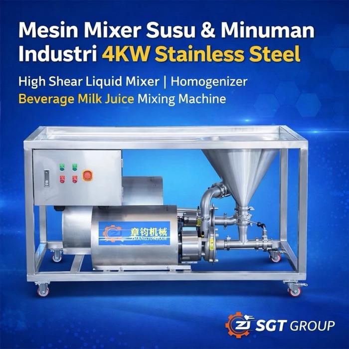 Jual Mesin Mixer Susu & Minuman Industri 4KW Stainless Steel | High ...