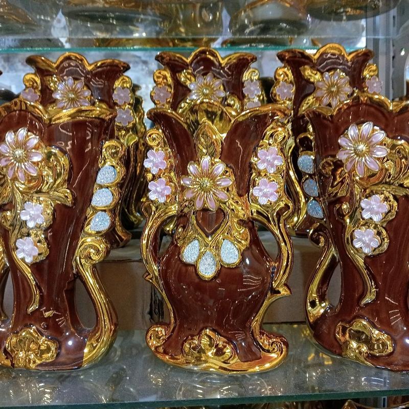 vas bunga set 3 tinggi nyo 19 cm lebar nyo 13 cm - Shop | Tokopedia