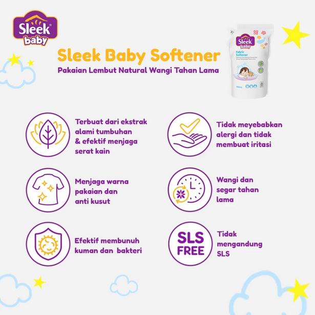 Sleek Baby Softener Pouch - 750ml - Shop | Tokopedia